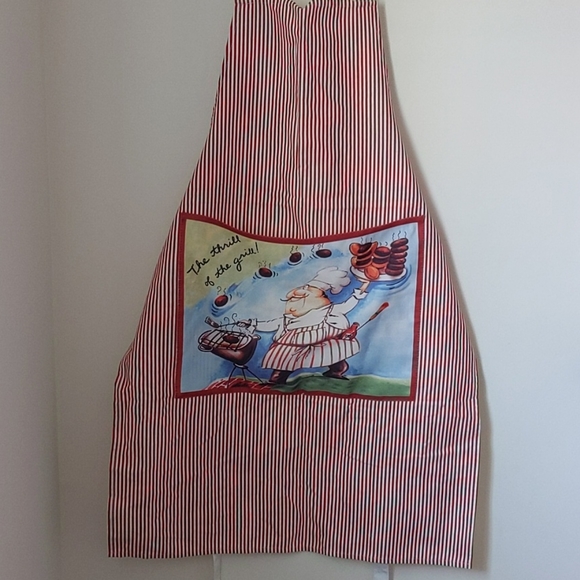 Mud Pie | Kitchen | Mud Pie One Size Red Stripe Bbq Grilling Apron ...
